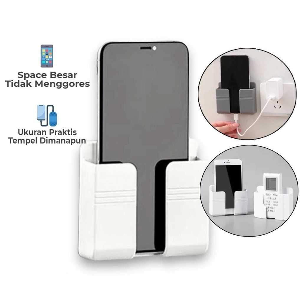 Jual Buy 1 GET 1 Phone Wall Holder Dudukan Hp Gadget Remote Dinding Lem ...