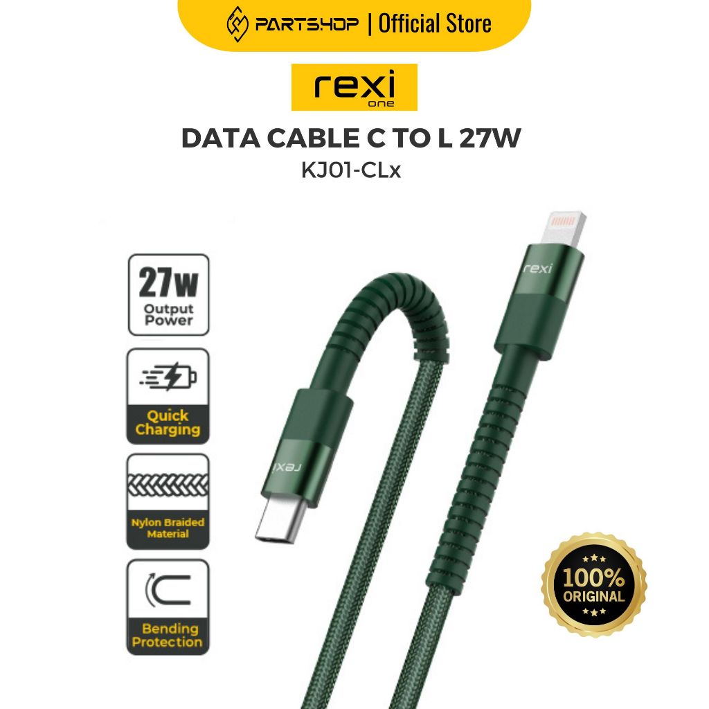 Jual Rexi KJ01-CCx KJ01-CLx Kabel Data Type-C to Type-C Nylon 60W Type ...