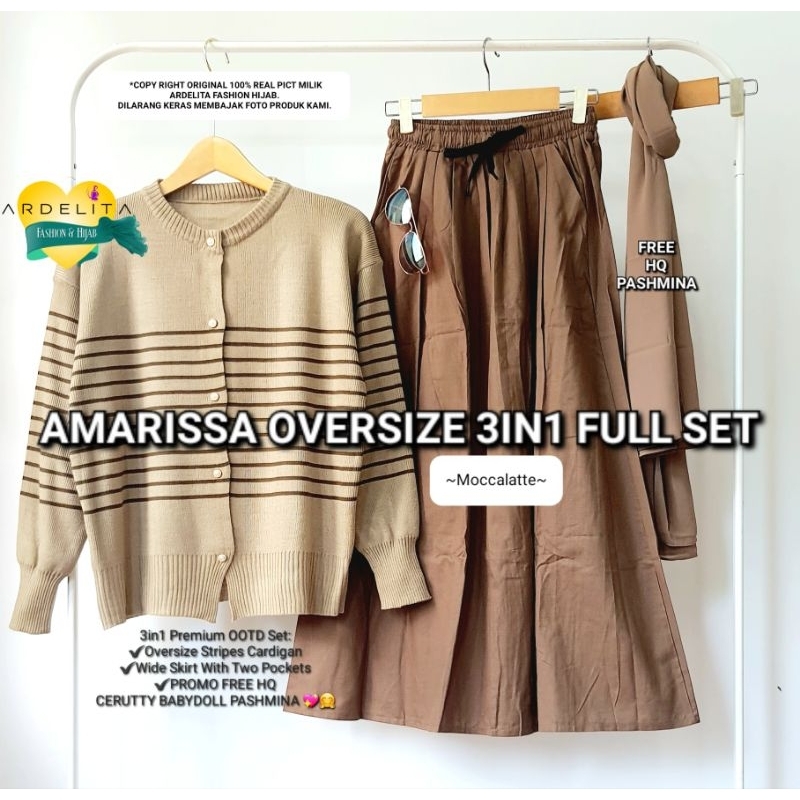 Jual AMARISSA OVERSIZE FULL SET OOTD HIJAB KOREAN STYLE BAJU SETROK TERBARU KEKINIAN HEMAT ...