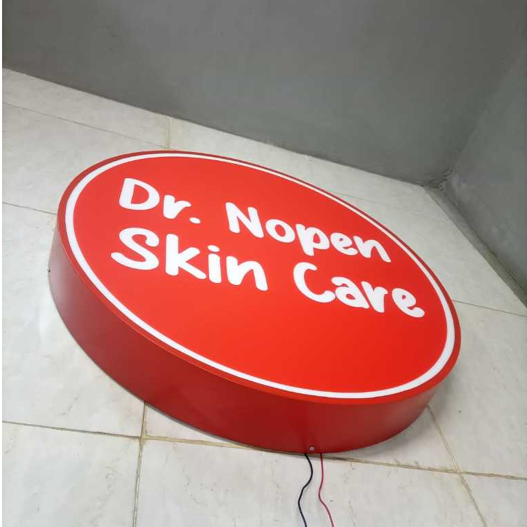 Jual Neon box bulat diameter 70cm - 1sisi | Shopee Indonesia