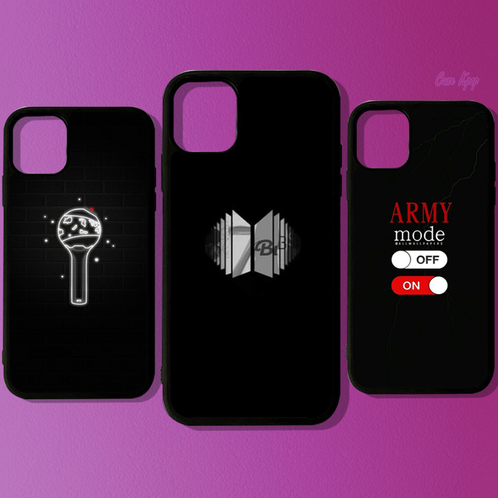 Jual (BT211) Case Glossy Kpop BTS Logo Aesthetic Casing All Type ...
