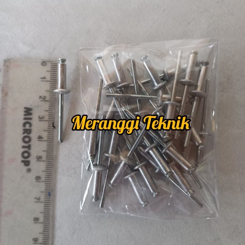 Jual id1496/3102 Paku rivet aluminium isi tang rivet isi 25 pcs ...