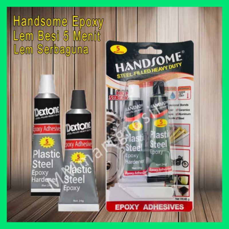 Jual LEM BESI 5 MENIT 48 GRM LEM CAMPUR EPOXY LEM BESI KAYU PLASTIK ...