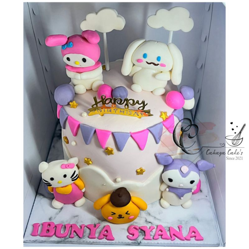 Jual Sanrio Cake / Kue Ulang Tahun Sanrio / Kue Ultah Sanrio Custom ...