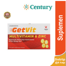 Jual GETVIT MULTIVITAMIN & ZINC | Shopee Indonesia