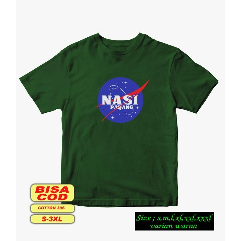 Jual kaos plesetan nasa nasi padang | Shopee Indonesia