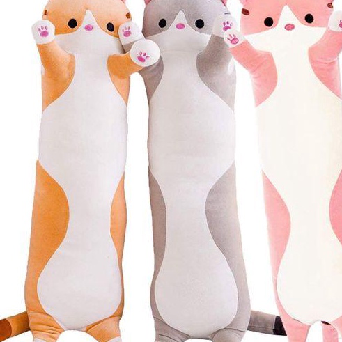 Jual TIPE TJL709 Bantal Guling Kucing 60cm Bahan Plush SNI | Shopee ...