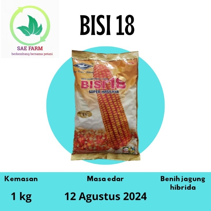 Jual BISI 18 BENIH JAGUNG HIBRIDA F1 KEMASAN 1 KG, exp 12/8/2024 ...
