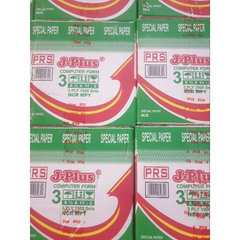 Jual CF Continuous Form 3ply PRS merk JPLUS isi 1000sets 9.5x11 /2 ...