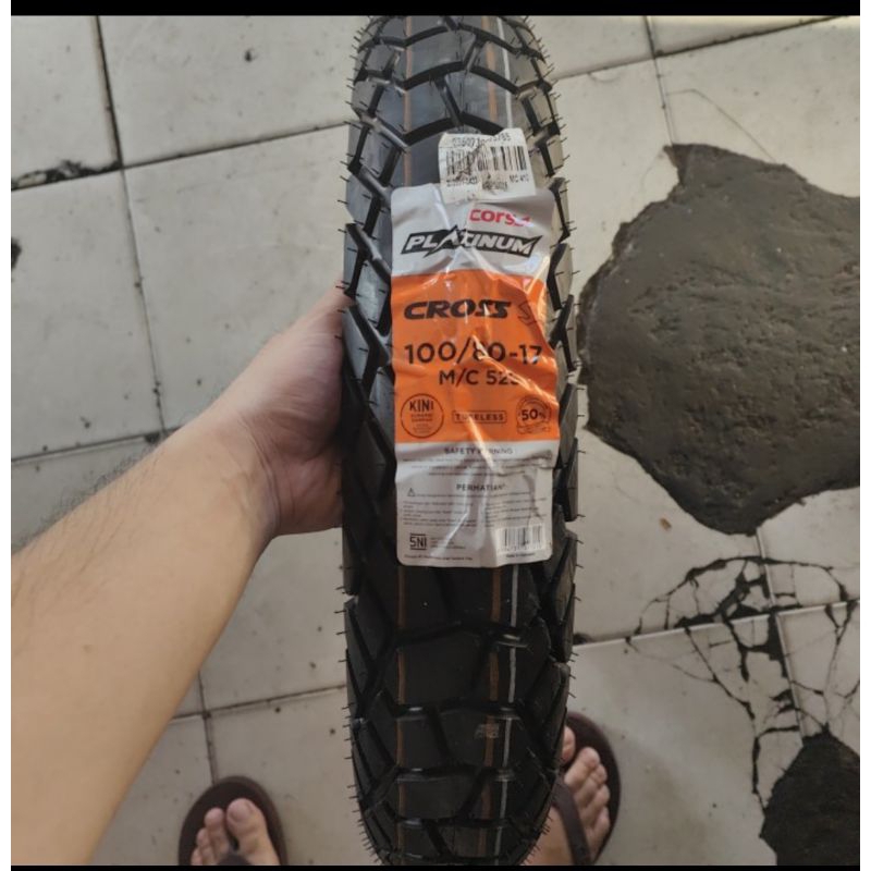 Jual Corsa semicross / ban tahu ukuran 100/80-17 tubeles pembuatan 2024 ...