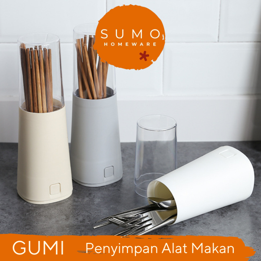 Jual |SUMO| GUMI Pengering Peralatan Makan Mudah Tempat Sumpit Sendok ...