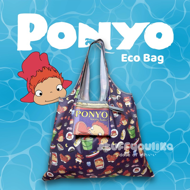 Jual Ponyo World Eco Bag Tas Belanja Shopping Bag Tote Bag Ghibli ...