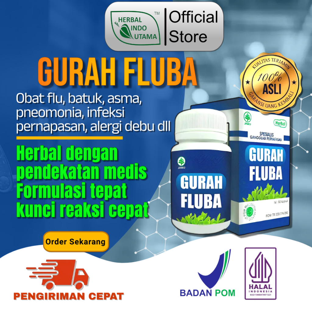 Jual Obat Flu Batuk Bronchitis Pneumonia Gurah Fluba Herbal Indo Utama ...
