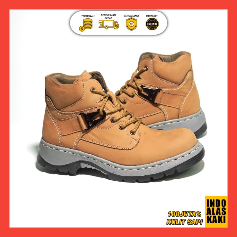Jual FATBOY BOOTS | Sepatu Boot Pria Kasual Kulit Asli Safety Sepatu ...