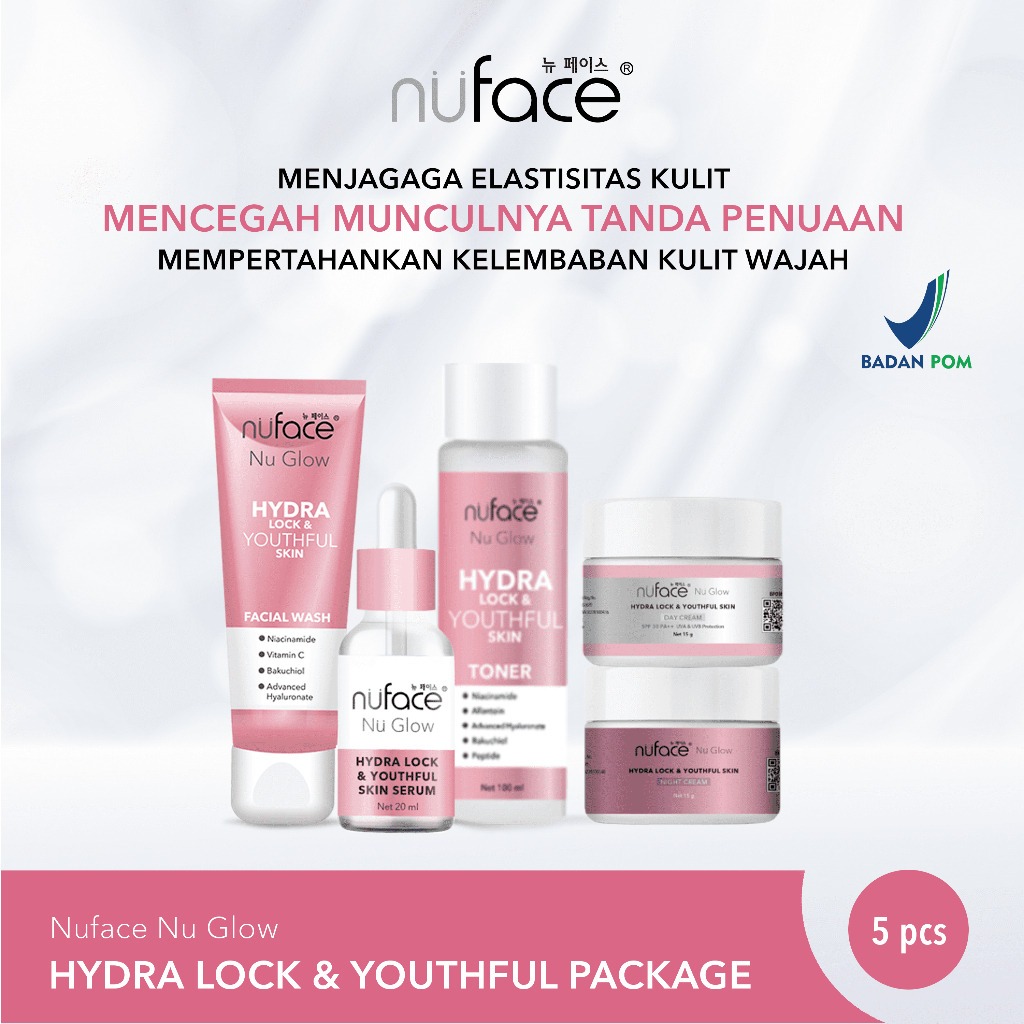 Jual (PAKET)NUFACE NUGLOW HYDRA LOCK & YOUTHFUL SKIN SERIES 5IN1& 4IN1 | Shopee Indonesia