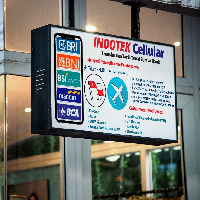 Jual Harga Per cm Neon Box Indoor Outdoor 40cm x 110cm Premium Custom 2 ...