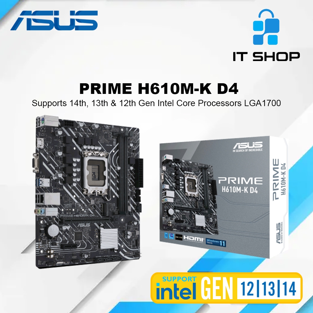 Jual Motherboard Asus PRIME H610M-K D4 - LGA1700 | Shopee Indonesia