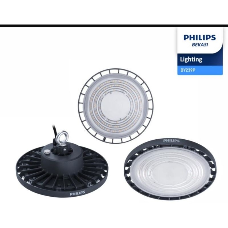 Jual highbay philips by229p white ufo lamp industry led lampu ceiling ...