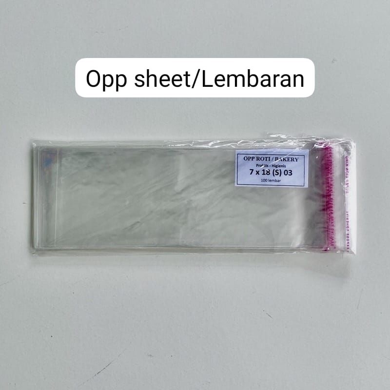 Jual Plastik opp sheet / Lembaran 7x18 8x18 9x20 10x20 ketebalan 04 ...
