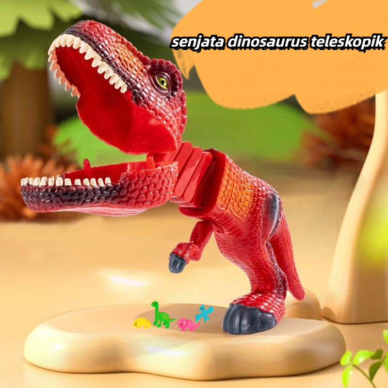 Jual Mainan Dinasaurus tekan Mainan Dinosaurus t rex Mainan Klip Pegas ...