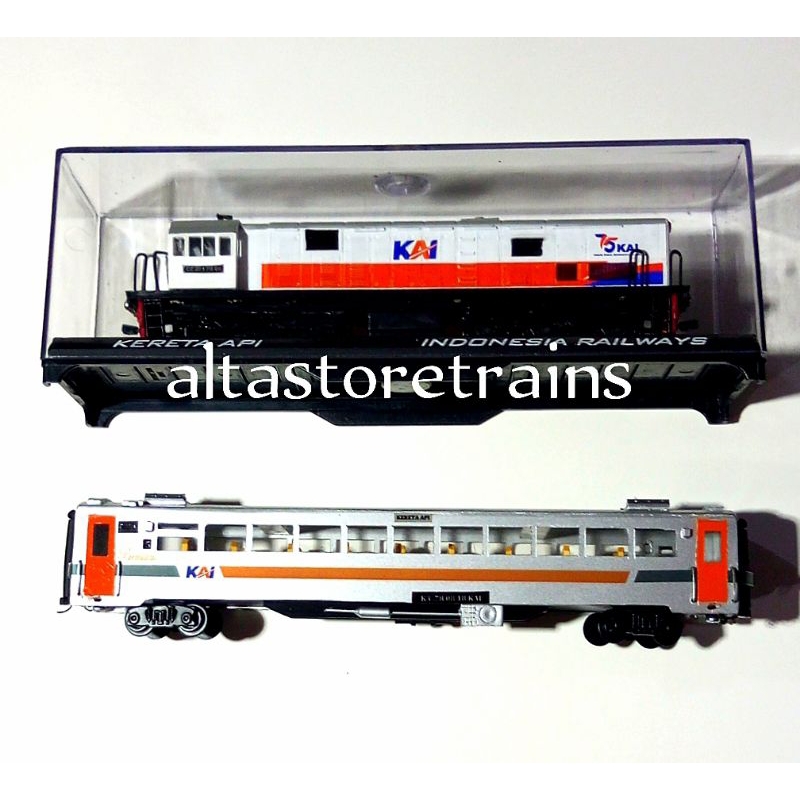 Jual Miniatur Kereta api Lokomotif dan kereta penumpang | Shopee Indonesia