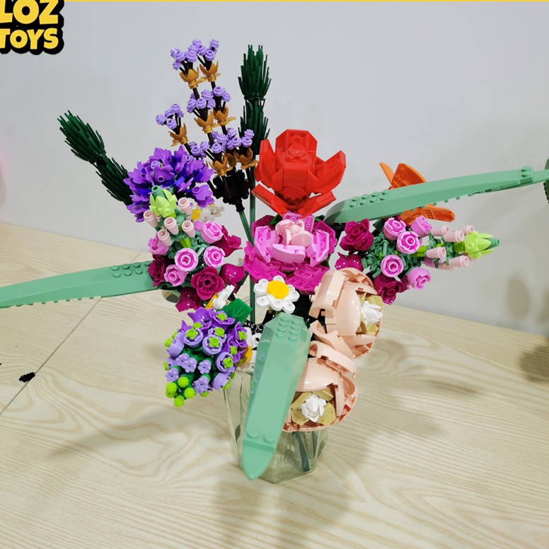 Jual MENARIK LOZTOYS Mainan Brick Balok Buket Bunga Blok n Bangunan ...