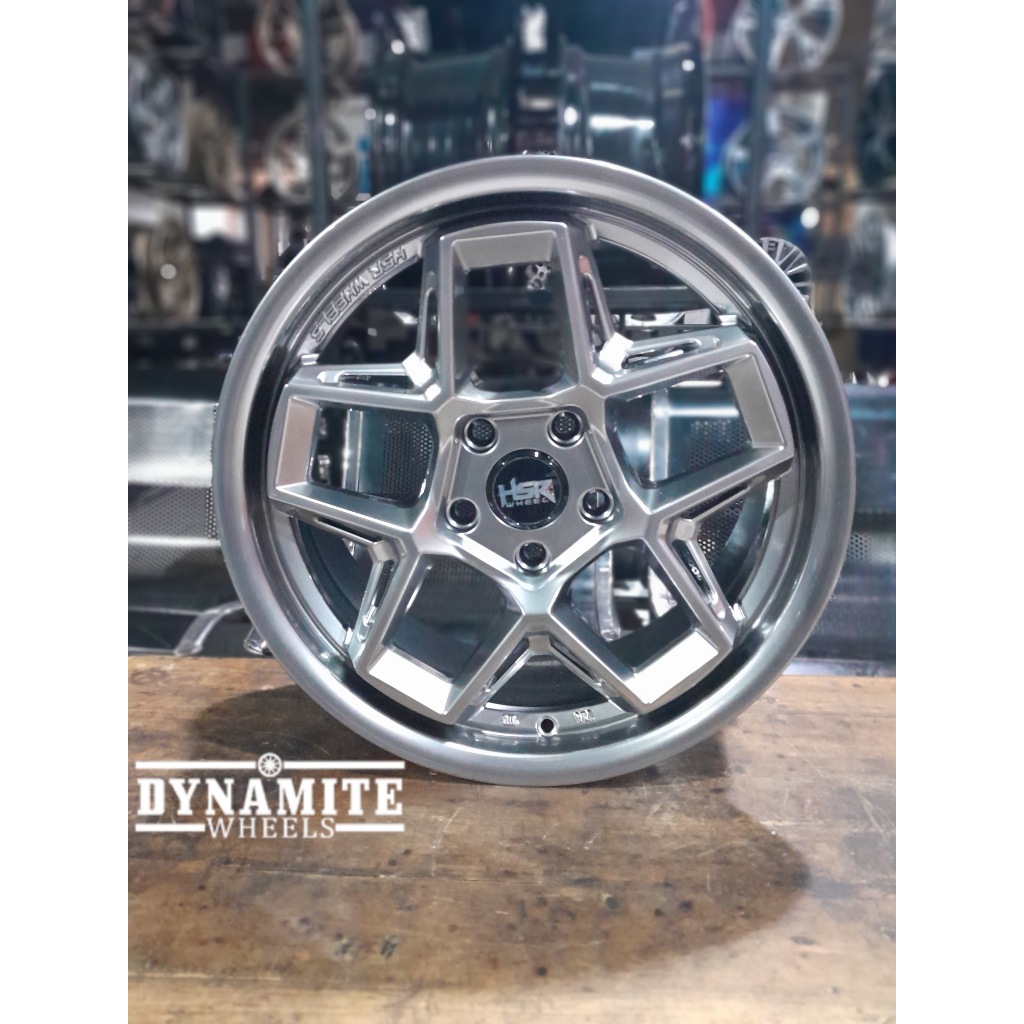 Jual PROMO!! Velg / Pelek Racing HSR R15 Lobang 5 Buat Ertiga Xpander ...