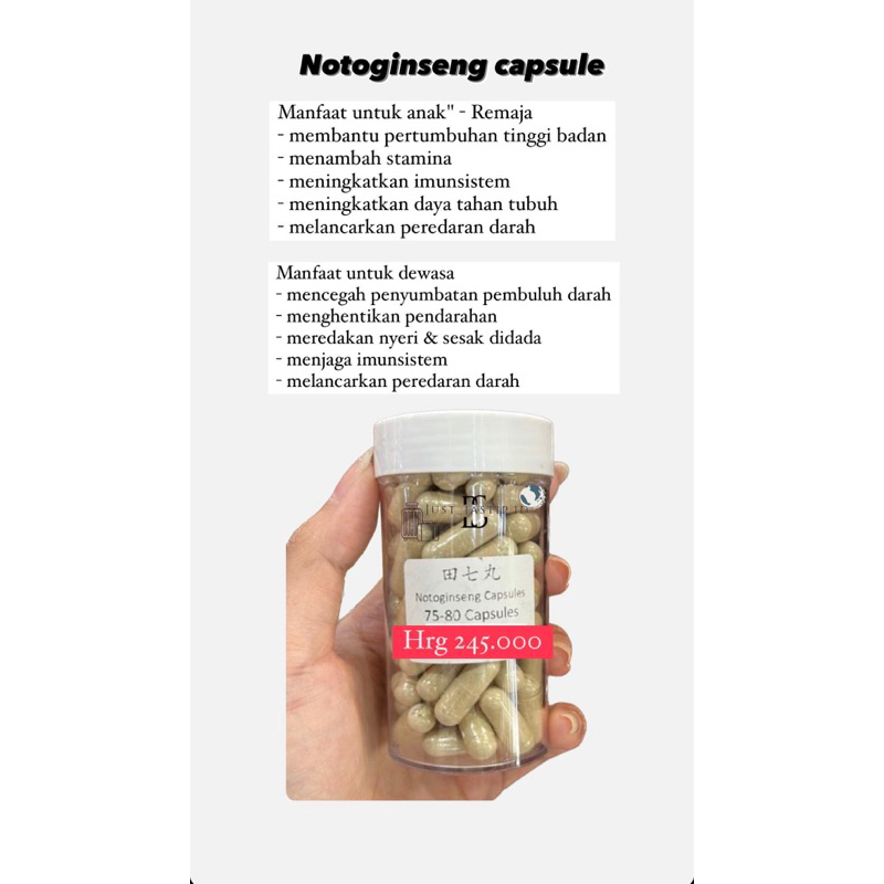 Jual Notoginseng Capsule cheng woh (PO PENANG) | Shopee Indonesia