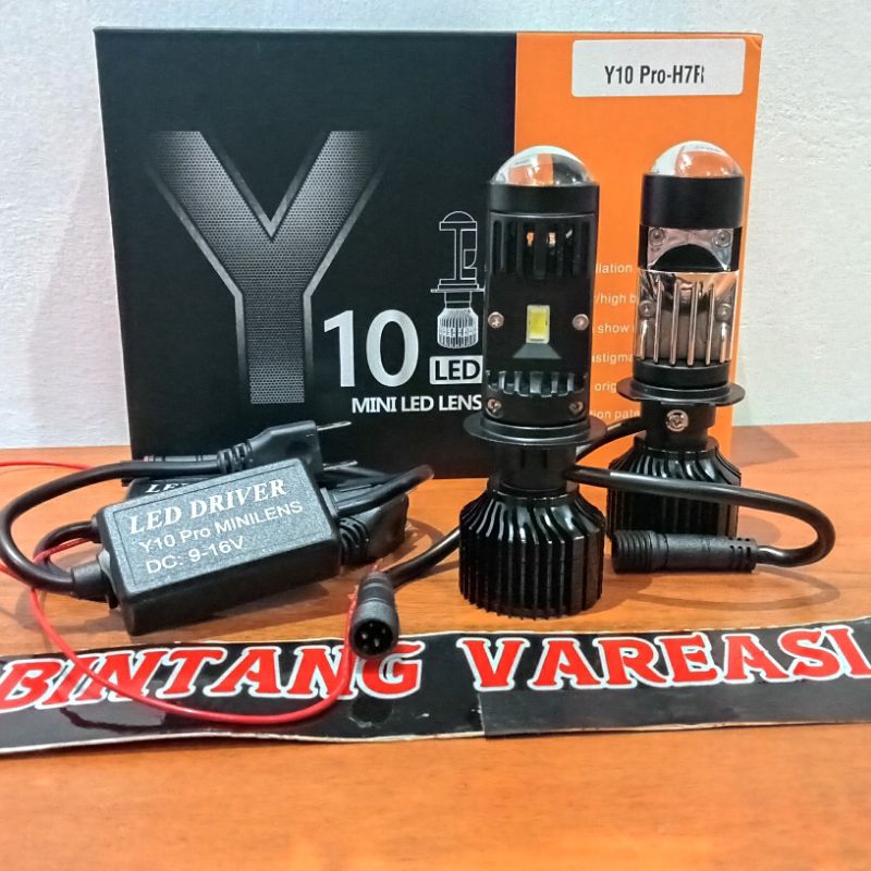 Jual LAMPU LED HEDLAMP MINI Y10 PROJECTOR DOUBLE BEAM H4 H7 | Shopee Indonesia