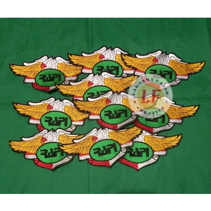 Jual logo bordir wings RAPI UK.23 cm minimal pembelian | Shopee Indonesia