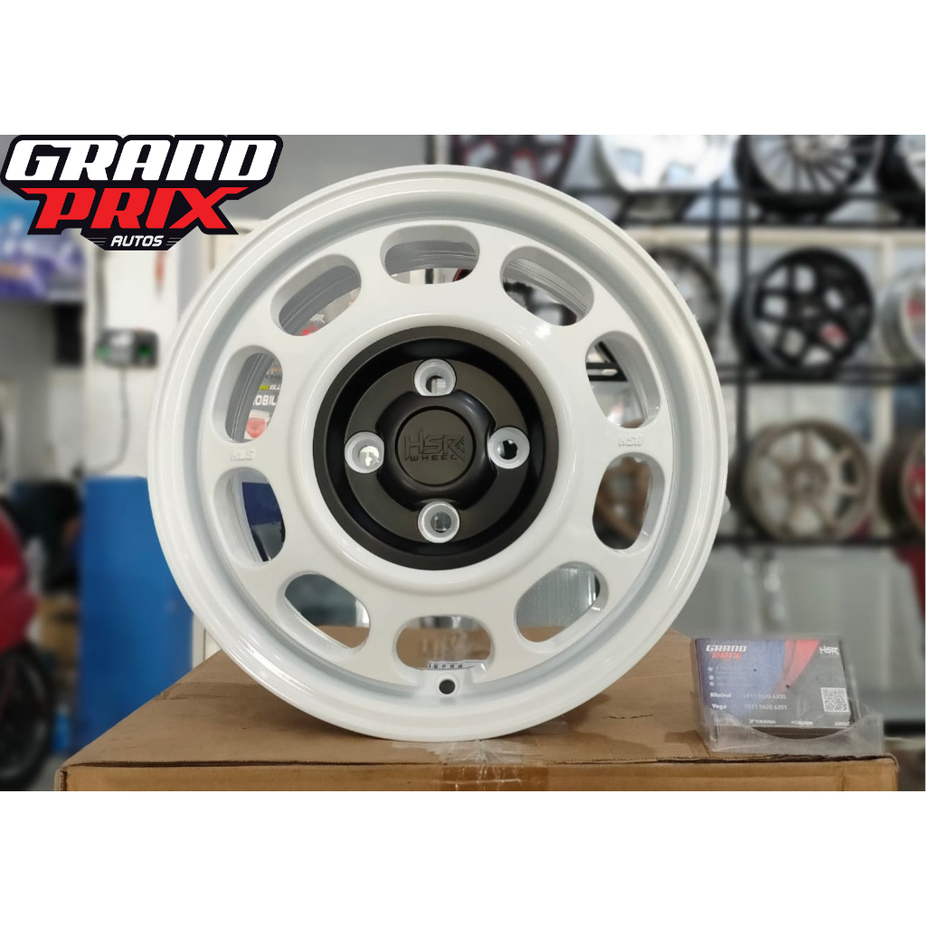 Jual Ready Stok Velg Mobil Variasi R14 Hole 4X100 HSR KLG Warna Putih Corrola Classy Karimun Air ...