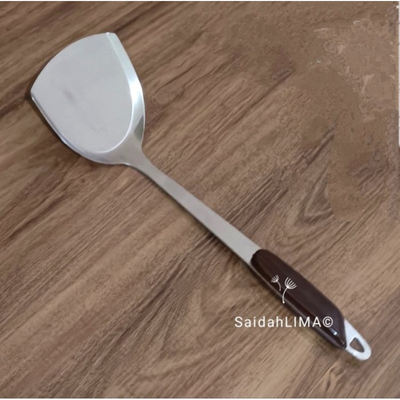 Jual Sodet Sutil Stainless Tebal Motif Kayu - Spatula Gorengan 33cm SNI ...