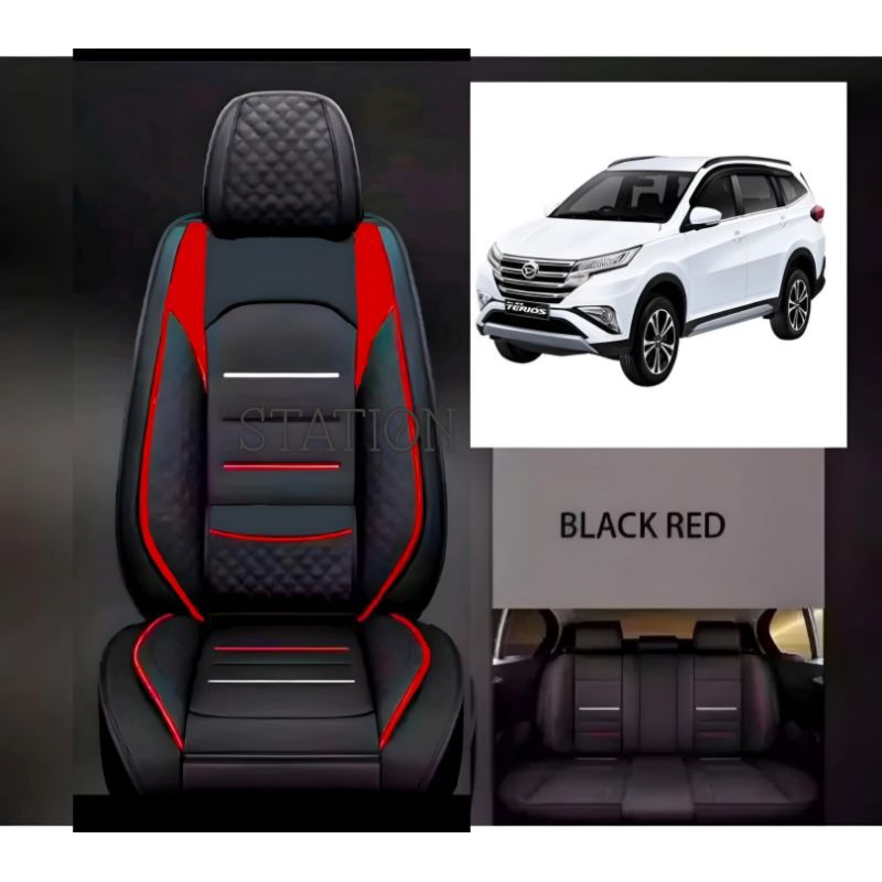 Jual SARUNG JOK MOBIL ALL NEW RUSH TERIOS 2018-2023 FULL SET 3 BARIS ...