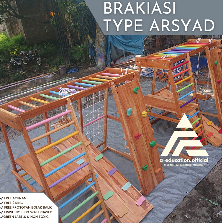 Jual Brakiasi tinggi 1,6m 1,8m model 3 type Arsyad Playground anak ...