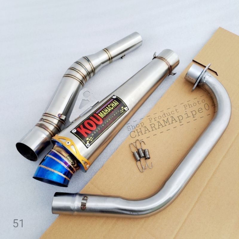 Jual Muffler pipe KOU MAHACHAI Conical open spec+elbow euro tmx pinoy ...