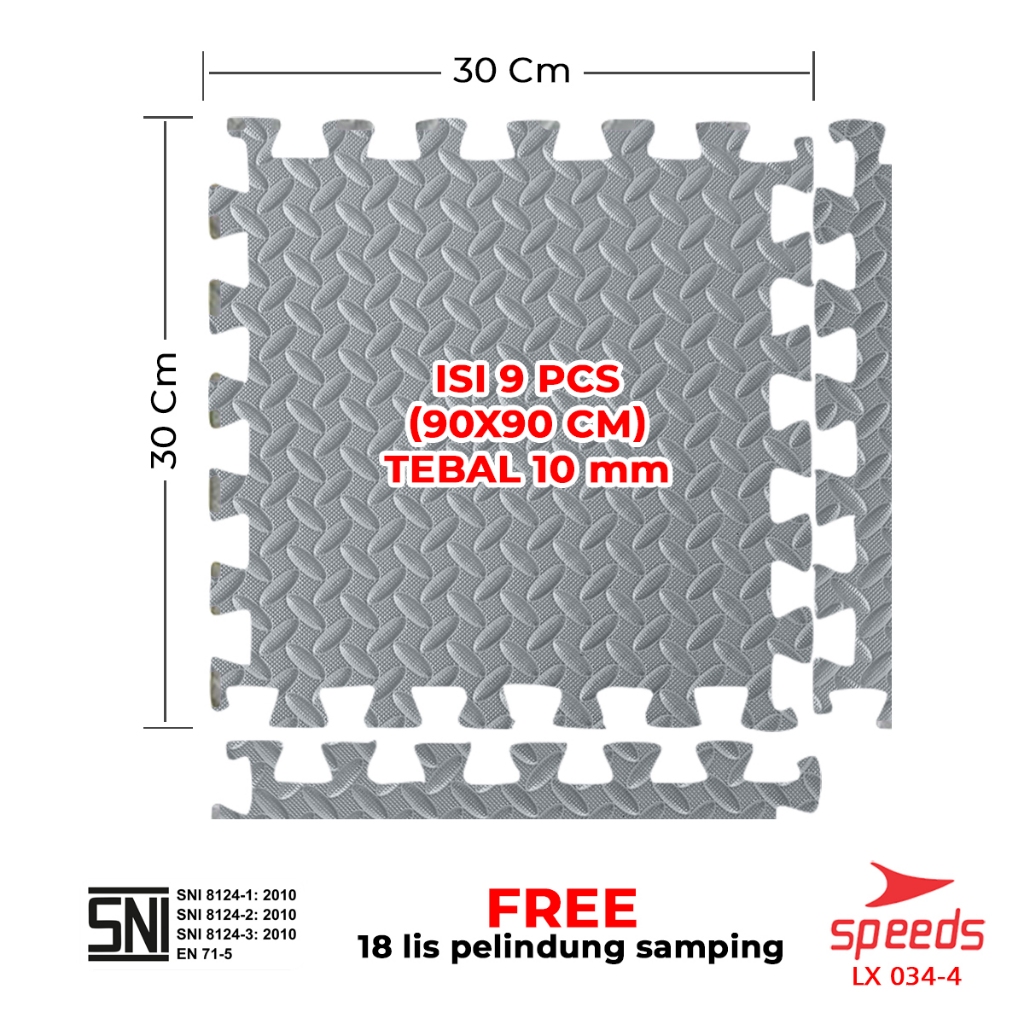 Jual SPEEDS Matras Evamat 60x60cm Matras Puzzle Karpet Puzzle Matras ...