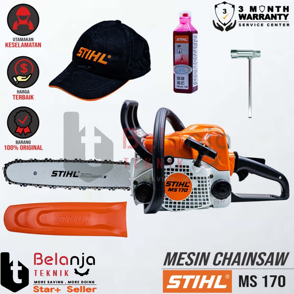 Jual STIHL Mesin Potong Kayu MS 170 Chain Saw 14 Inch CHAINSAW MS170 | Shopee Indonesia
