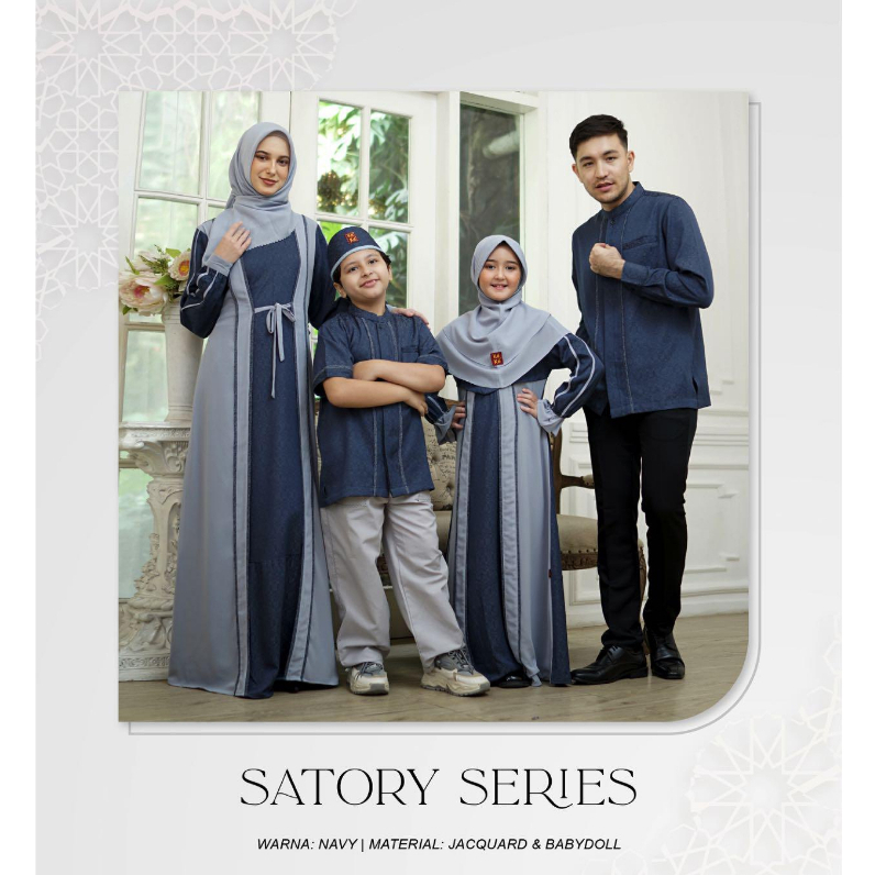Jual Sarimbit Satory Series - Navy by Keke / Sarimbit Keluarga Terbaru ...