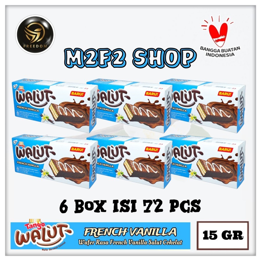 Jual Tango Wafer Walut French Vanilla | Vanila Salut Cokelat Sachet ...