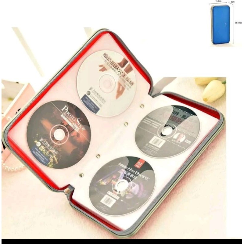 Jual Tempat Kaset DVD/VCD/CD Kecil Isi 40 Keping Warna Ungu - CD DVD ...