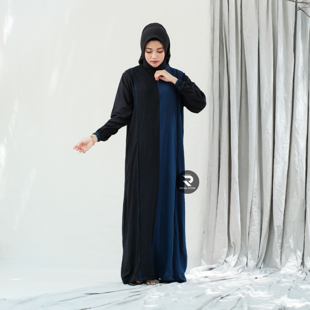 Jual Rifina Dress Madina Rayon premium Simple Elegan | Shopee Indonesia