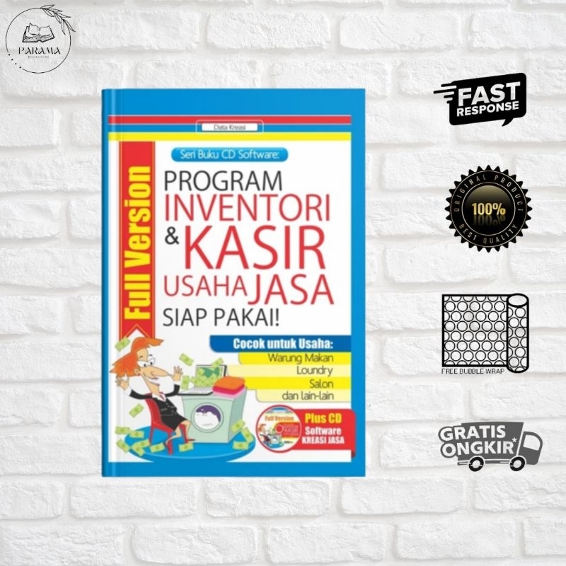 Jual Seri Buku Software: Program Inventori dan Kasir Usaha Jasa Siap Pakai! (Full Version ...