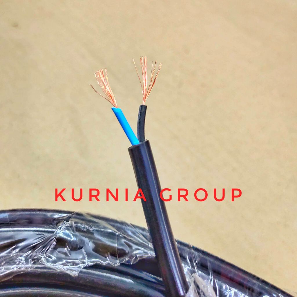 Jual Kabel Hyo 2x0.75 Audio Listrik Serabut 2 jalur Hitam Eceran Per Meter Cable Electrical 2 X ...