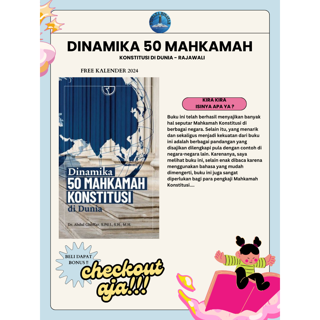 Jual Buku Dinamika 50 Mahkamah Konstitusi Di Dunia Dr Abdul Ghoffar Buku Hukum Buku Sosial 