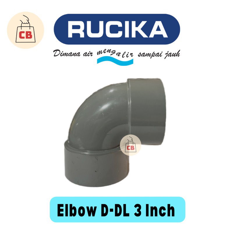 Jual Knee AW Elbow D-DL 3 Inch Fitting Pipa PVC RUCIKA | Shopee Indonesia