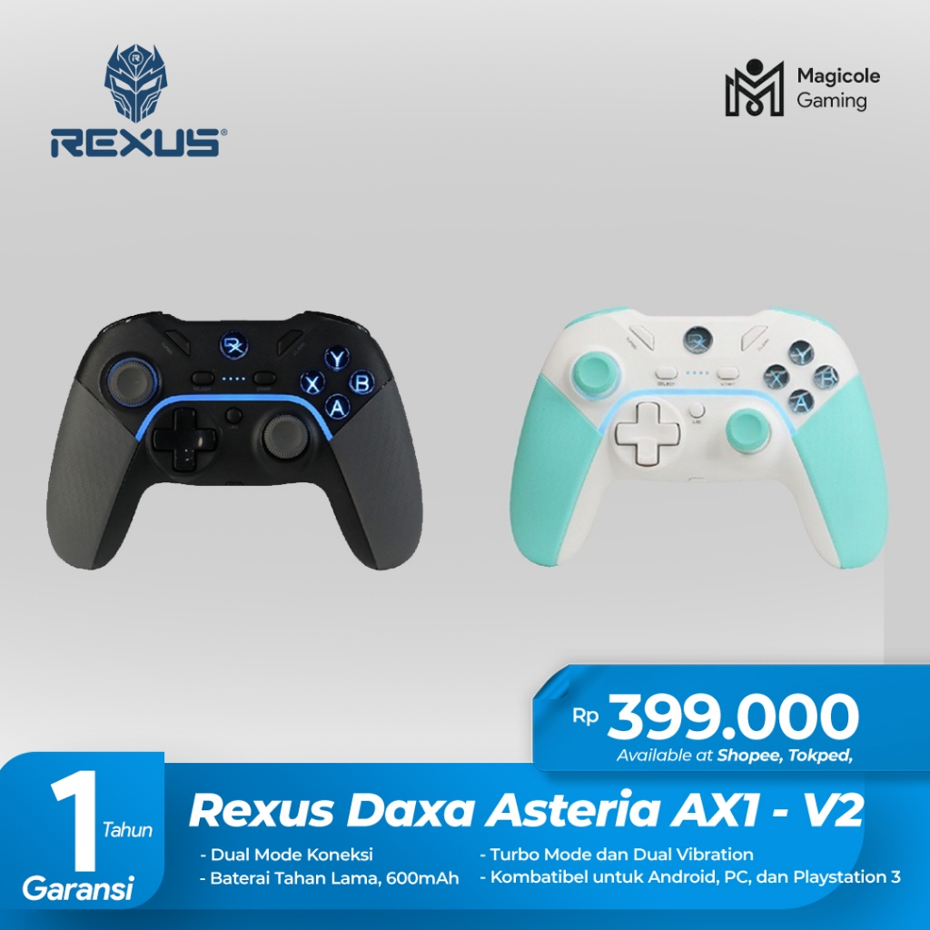 Jual Rexus Gamepad Daxa Asteria AX1 V2 | Shopee Indonesia