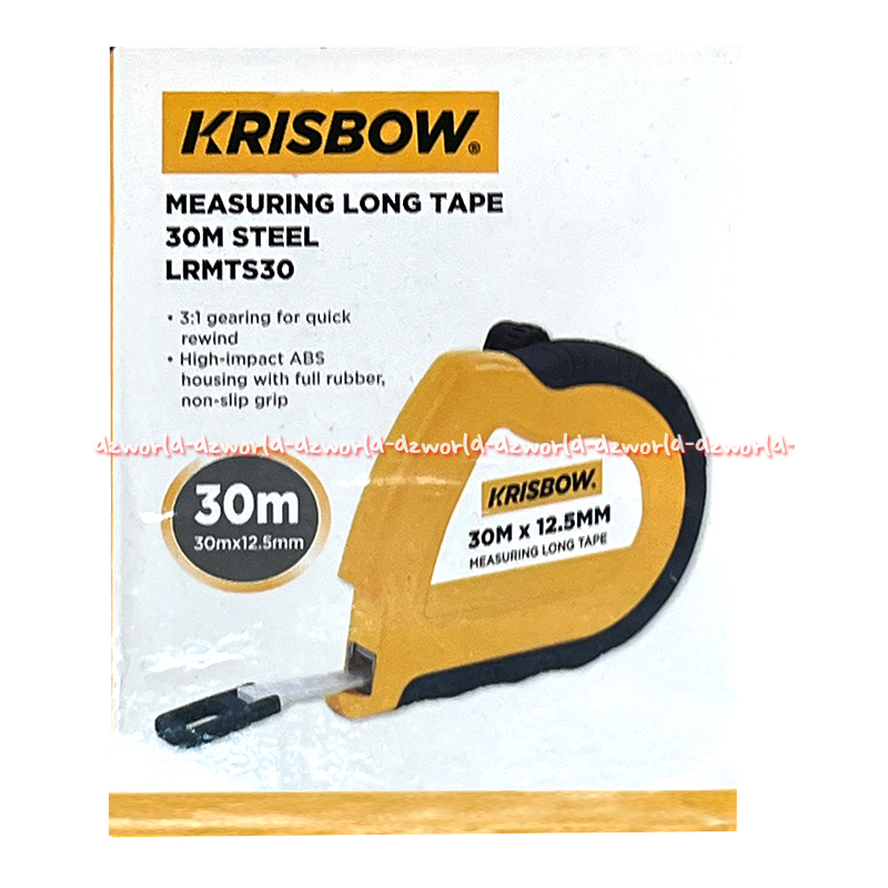 Jual Krisbow Measuring 30meter Long Tape Meteran Gulung Dengan Karet ...