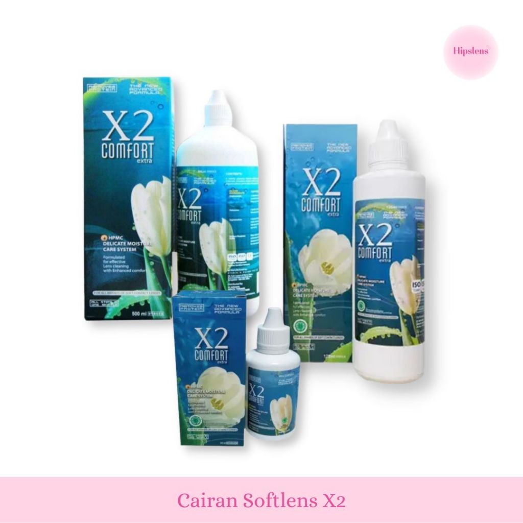 Jual Hipslens - Air Softlens X2/Cairan Pencuci Softlens X2 (60,120,500 ...