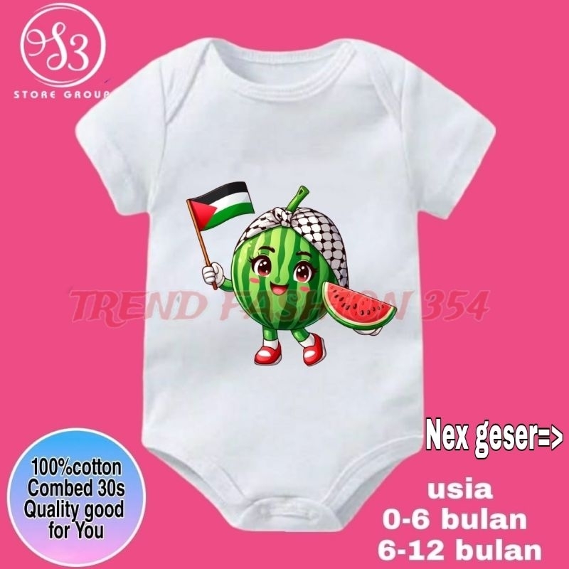 Jual BAJU BAYI JUMPER BABY PALESTINE SEMANGKA/PALESTINA karakter anak ...