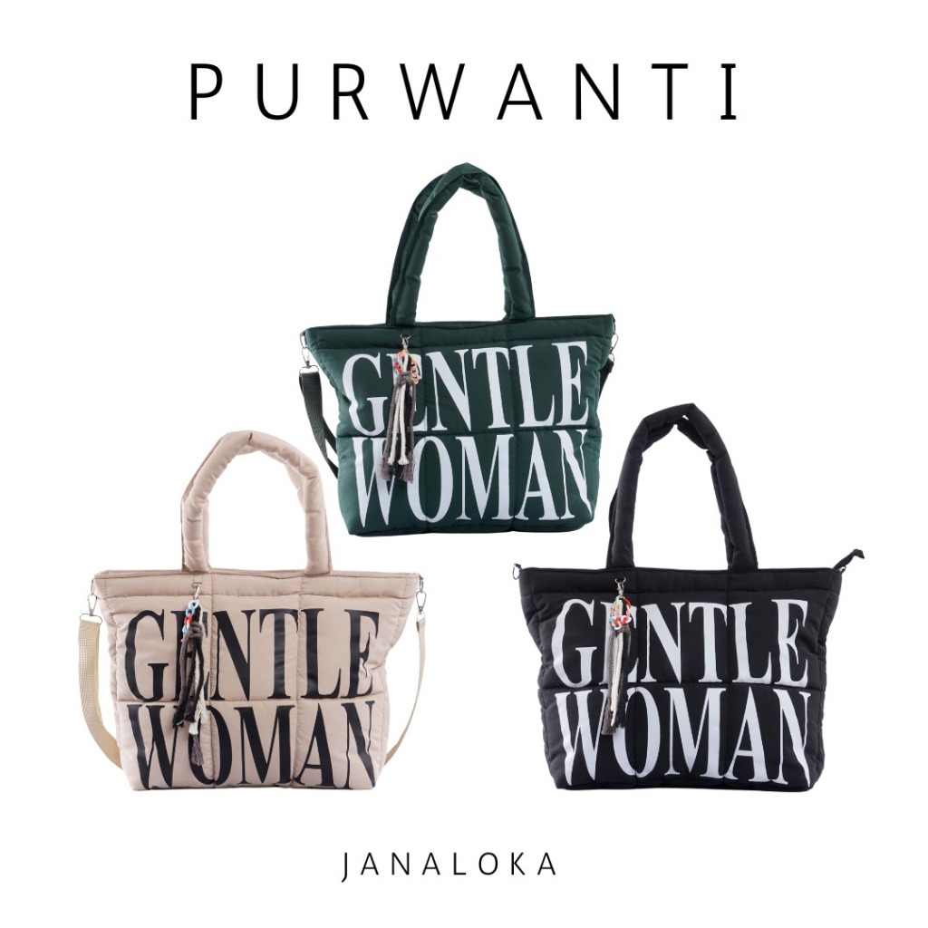 Jual JANALOKA PURWANTI GENTLEWOMAN TOTE BAG / GENTLEWOMAN PUFFY TOTE ...